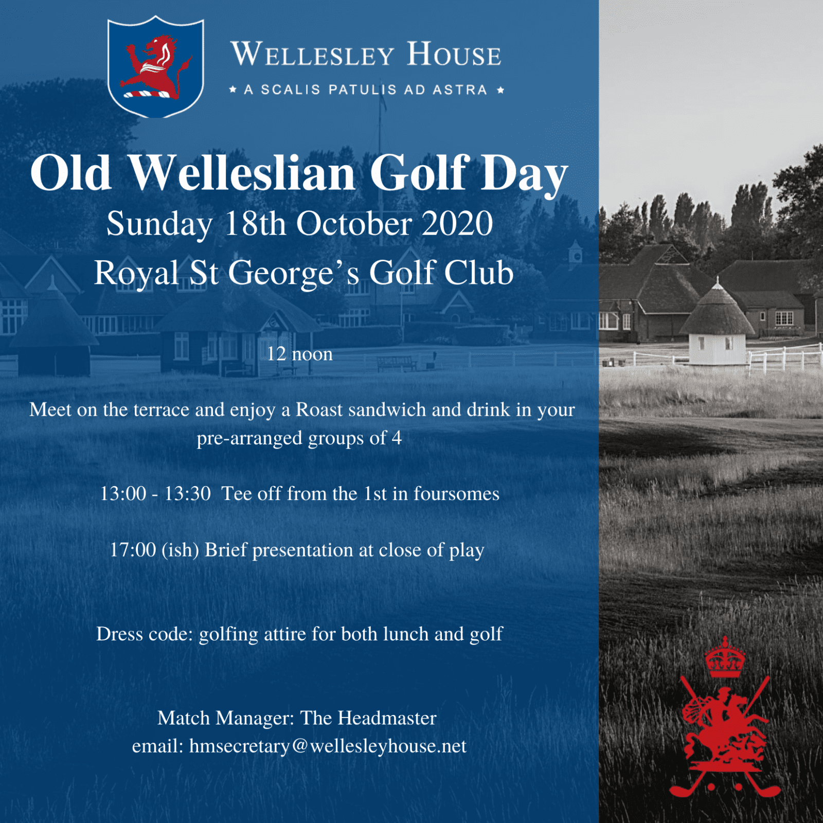 OW golf day 2020 - Wellesley Haddon Dene